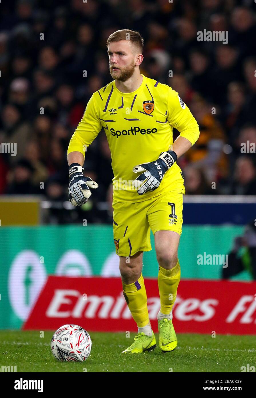 Hull City goalkeeper George Long Stock Photo - Alamy