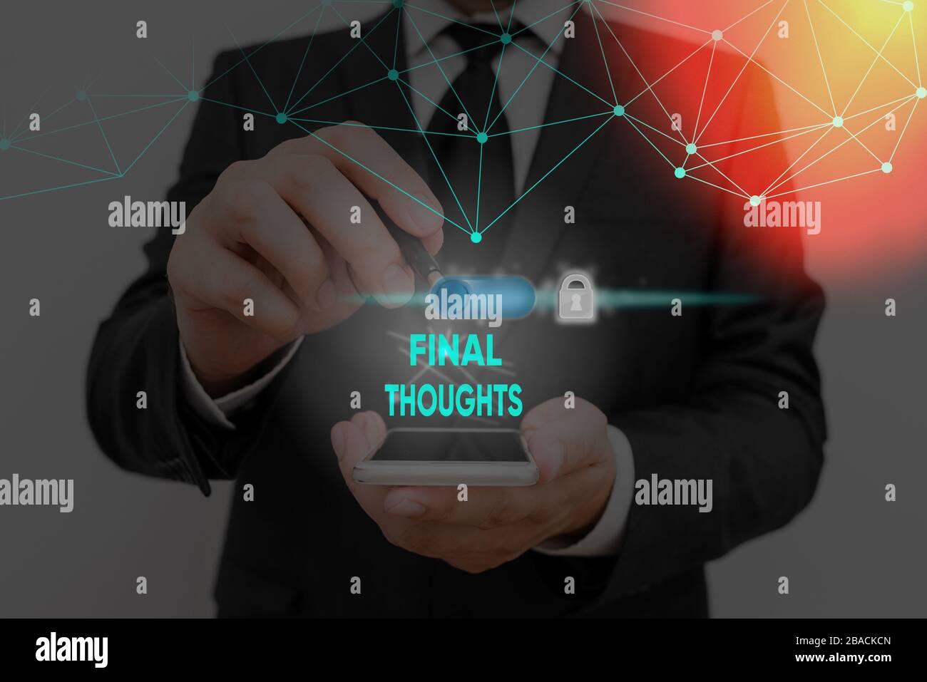 Text sign showing Final Thoughts. Business photo showcasing the ...