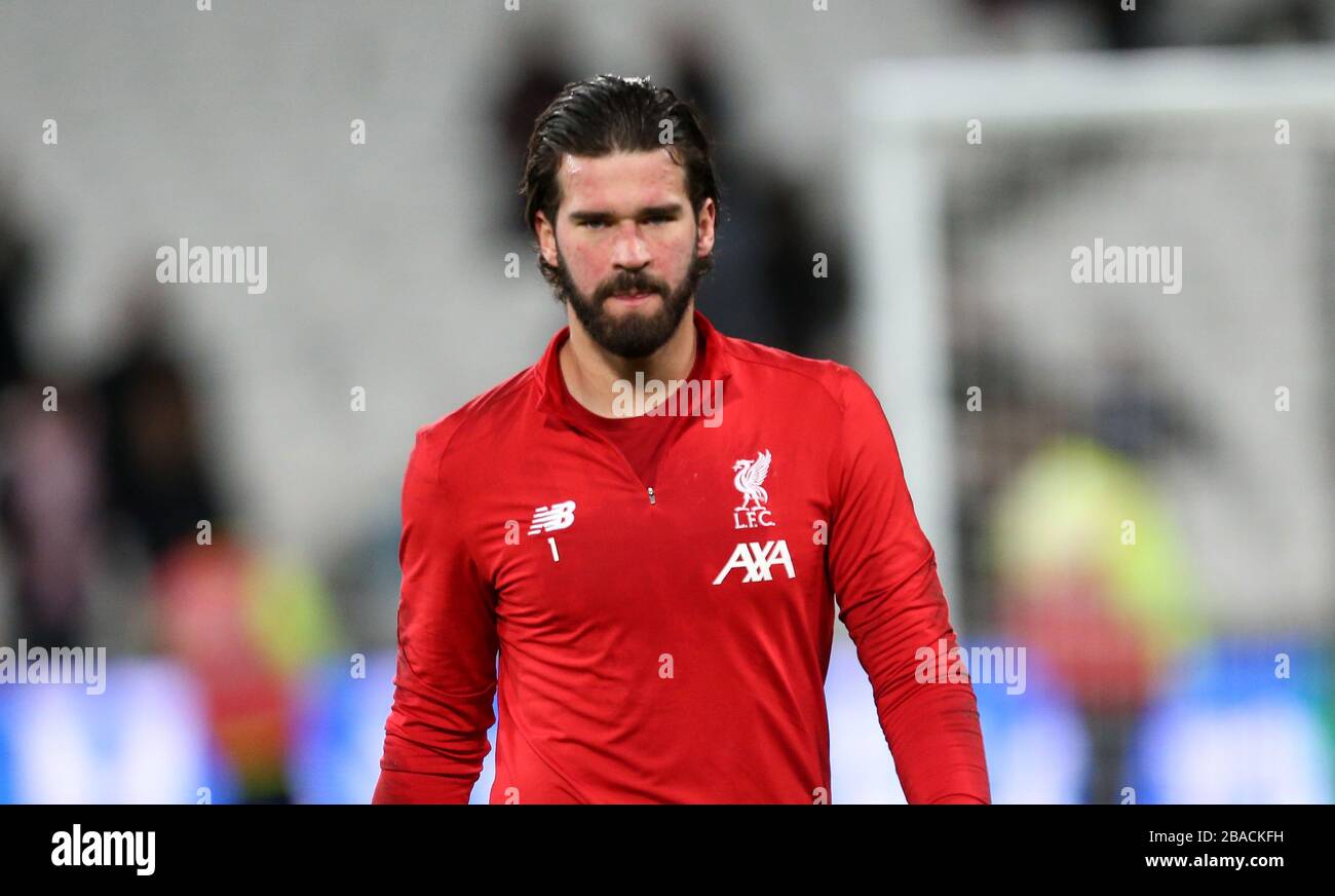Liverpool goalkeeper Alisson Stock Photo - Alamy