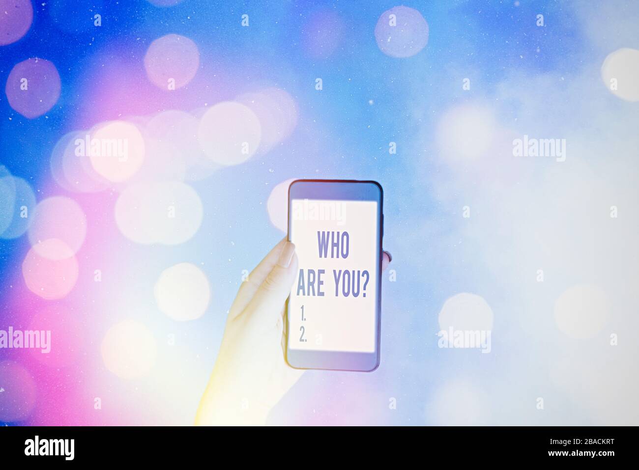 Word writing text Who Are You Question. Business photo showcasing ...