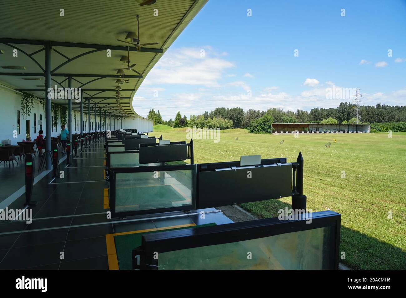Golf driving range Stock Photo - Alamy