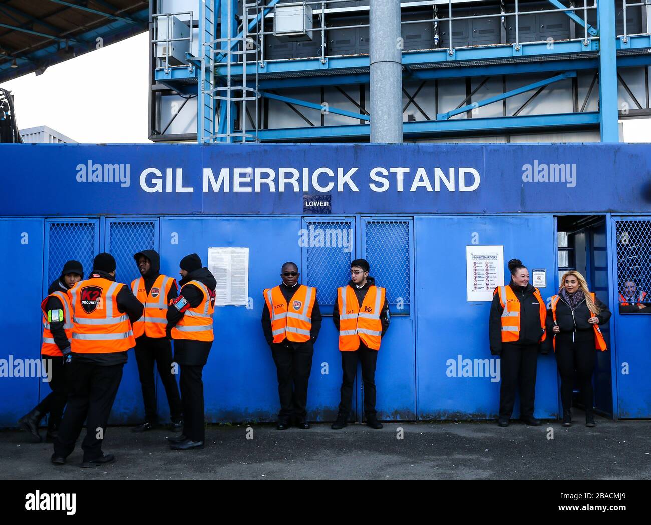 Birmingham City's match day stewards get ready for the fans arrival ...