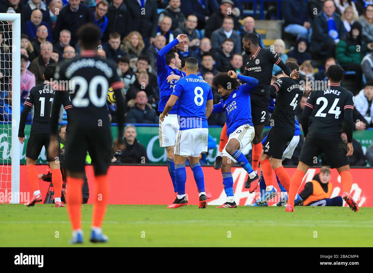 Chelsea's Antonio Rudiger (centre right) scores his side's first goal ...
