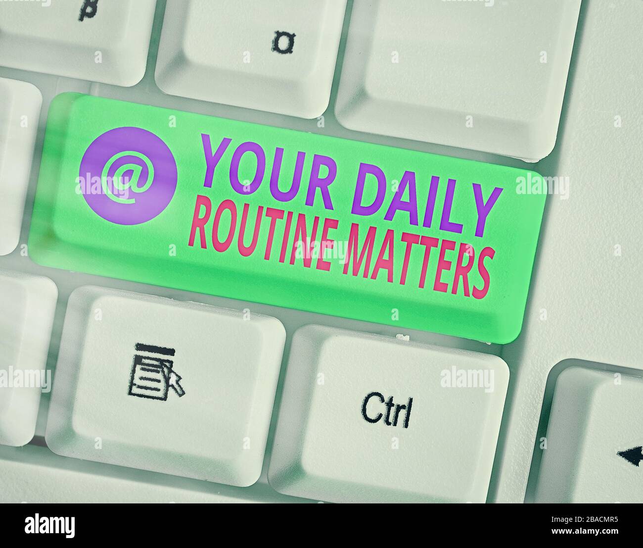 Writing note showing Your Daily Routine Matters. Business concept for ...