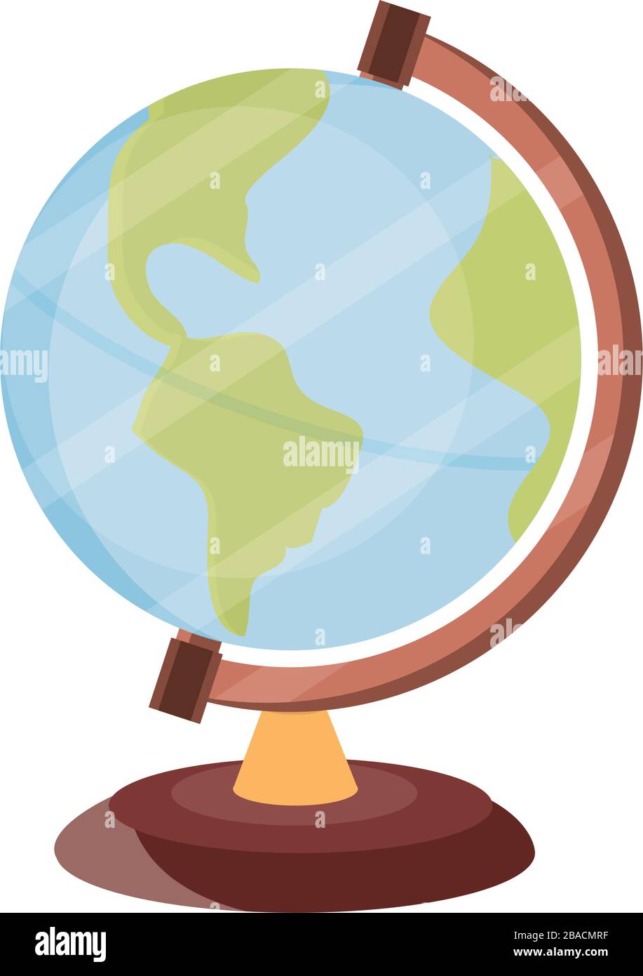 globe map geography supply study school education vector illustration ...