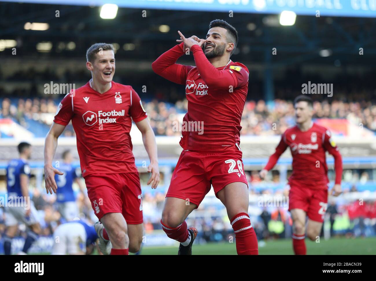 Nottingham Forest's Tiago Silva celebrates scoring his side's first ...