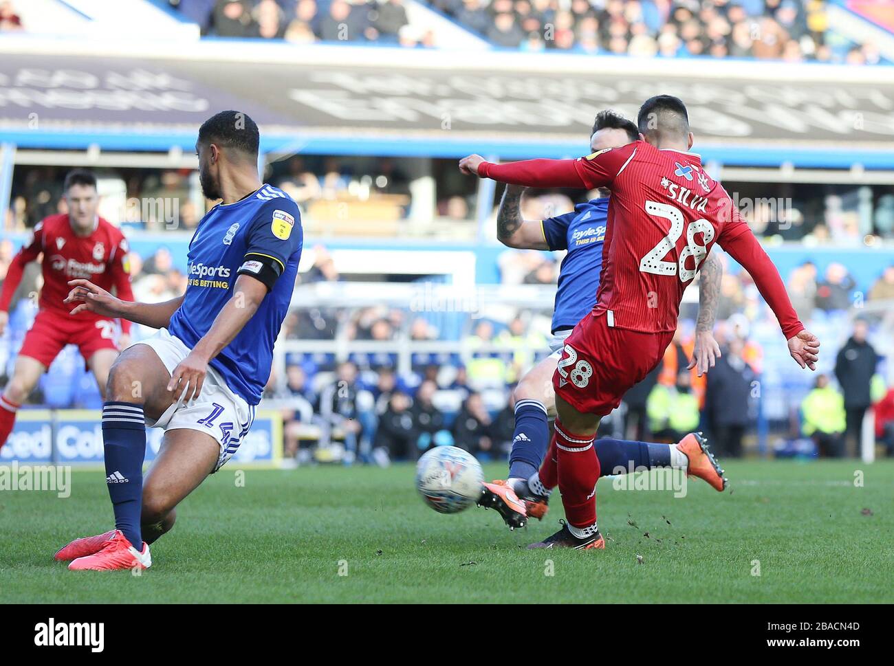 Nottingham Forest's Tiago Silva scores his side's first goal against ...