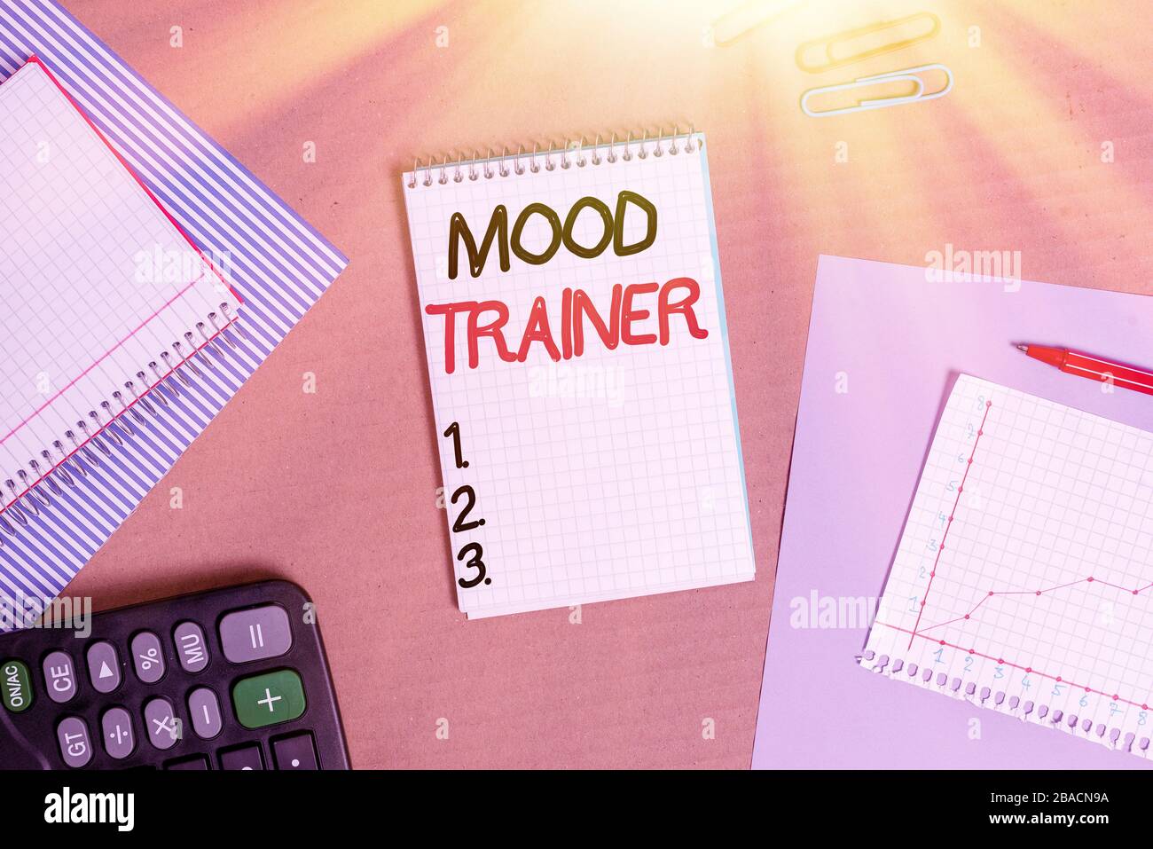 Text sign showing Mood Trainer. Business photo text a demonstrating who ...