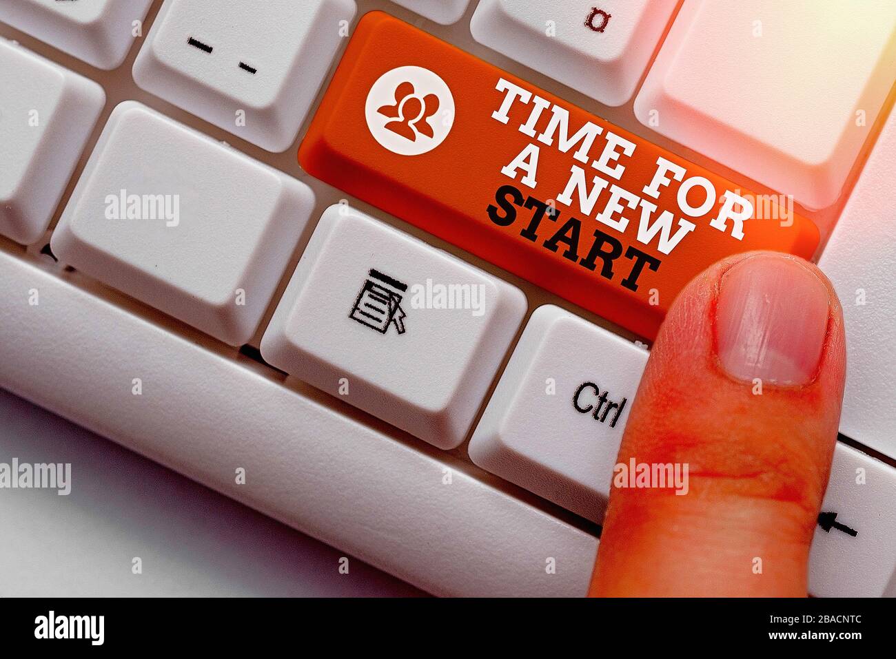 Text sign showing Time For A New Start. Business photo showcasing ...