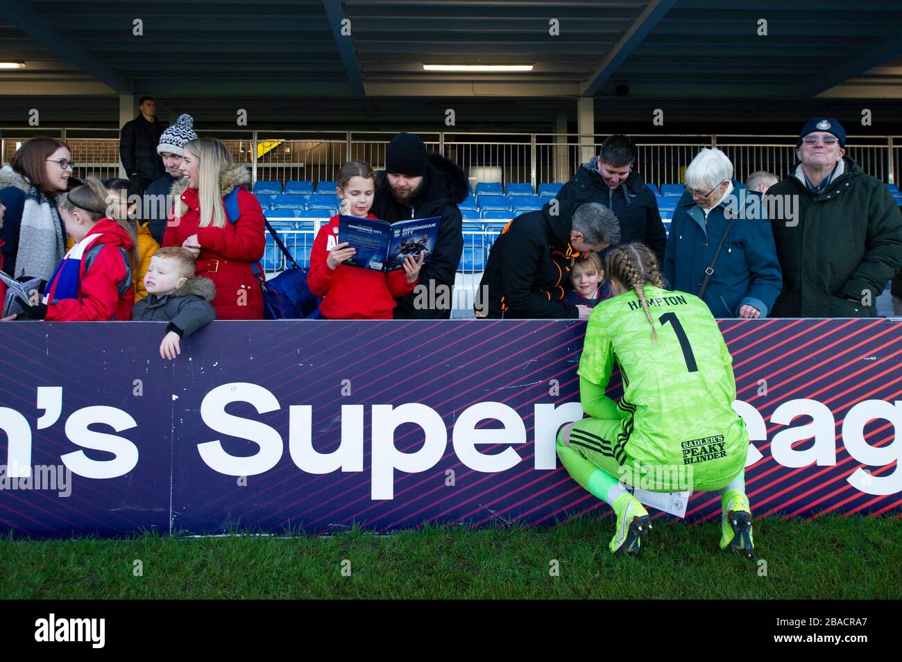 Birmingham City's Hannah Hampton signs autographs Stock Photo - Alamy