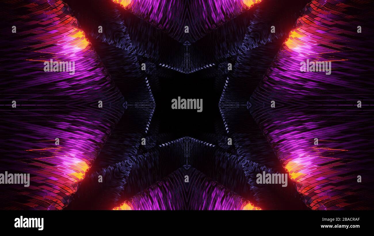 Cosmic background with colorful laser lights in beautiful shapes ...