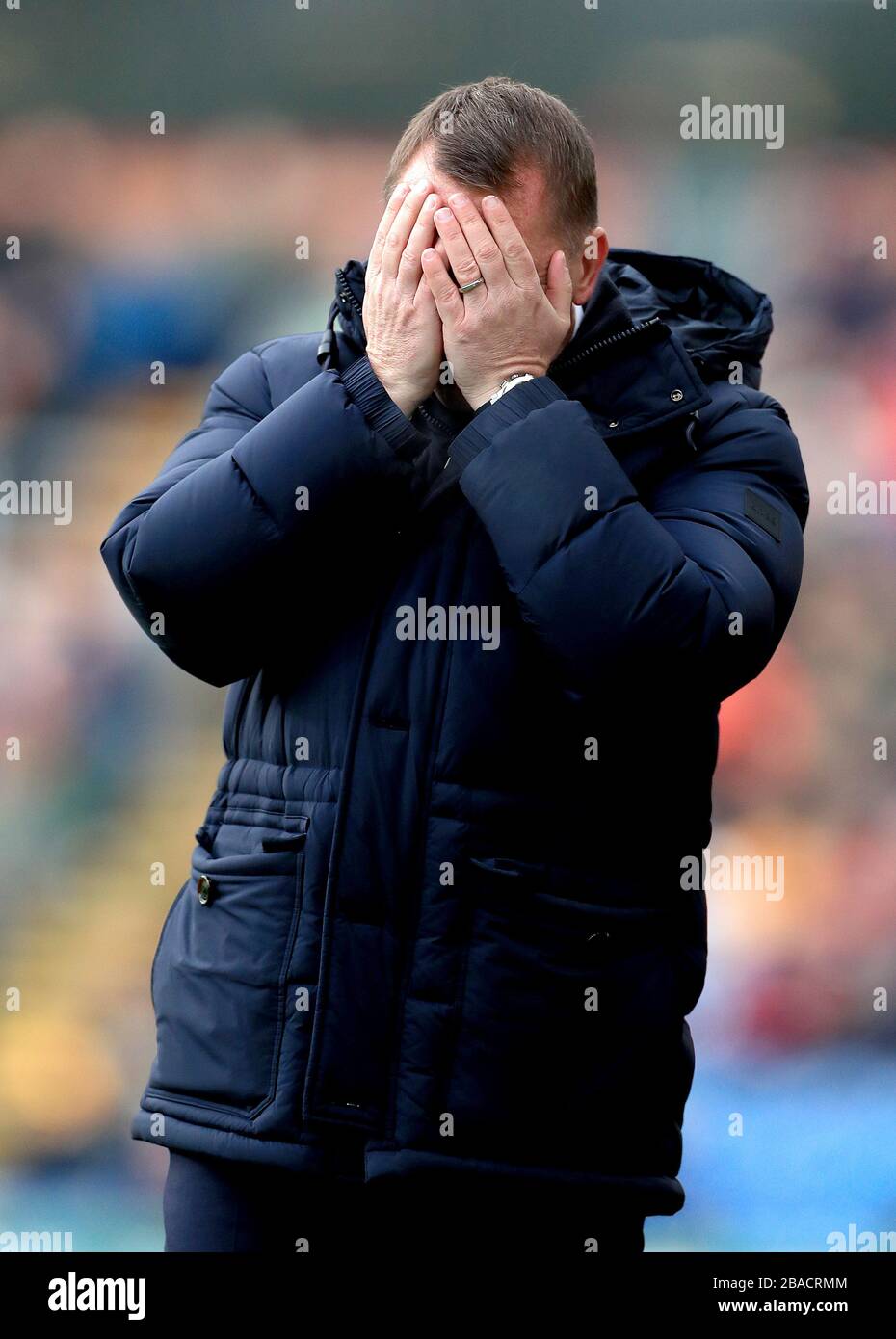 Dejected football manager hi-res stock photography and images - Alamy