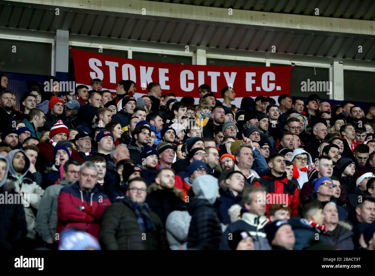 Stoke city fans in the stands hi-res stock photography and images - Alamy
