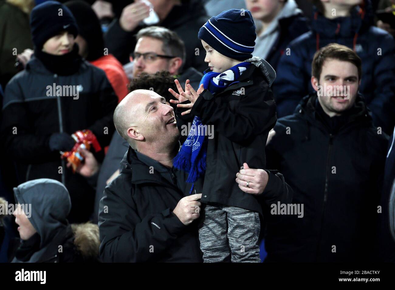 Young football fans in the stands hi-res stock photography and images ...