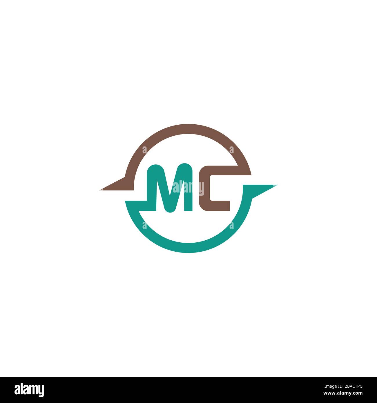Initial Letter mc logo or cm logo vector design template Stock Vector ...