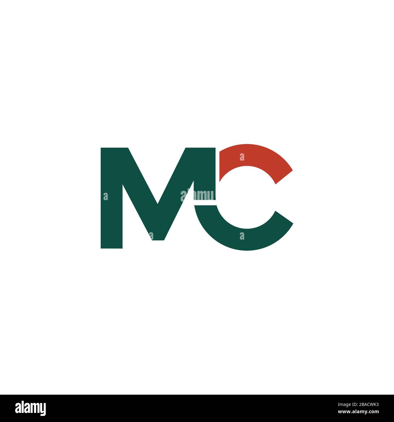 Initial Letter mc logo or cm logo vector design template Stock Vector ...