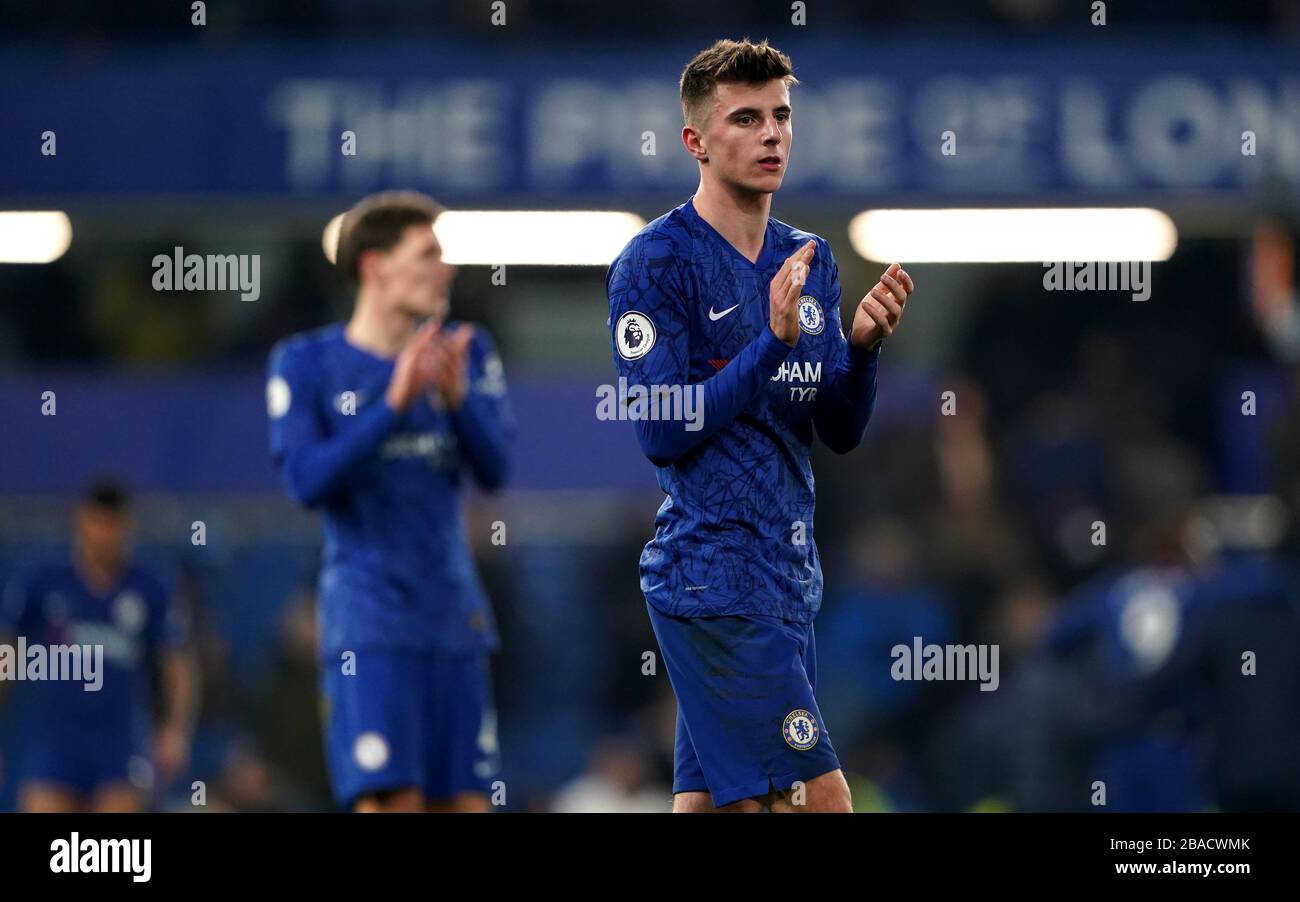 Chelsea's Mason Mount reacts after the final whistle Stock Photo - Alamy