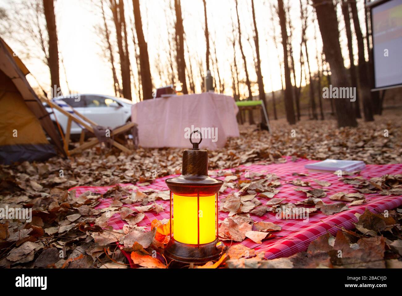 Our camping scene hi-res stock photography and images - Alamy