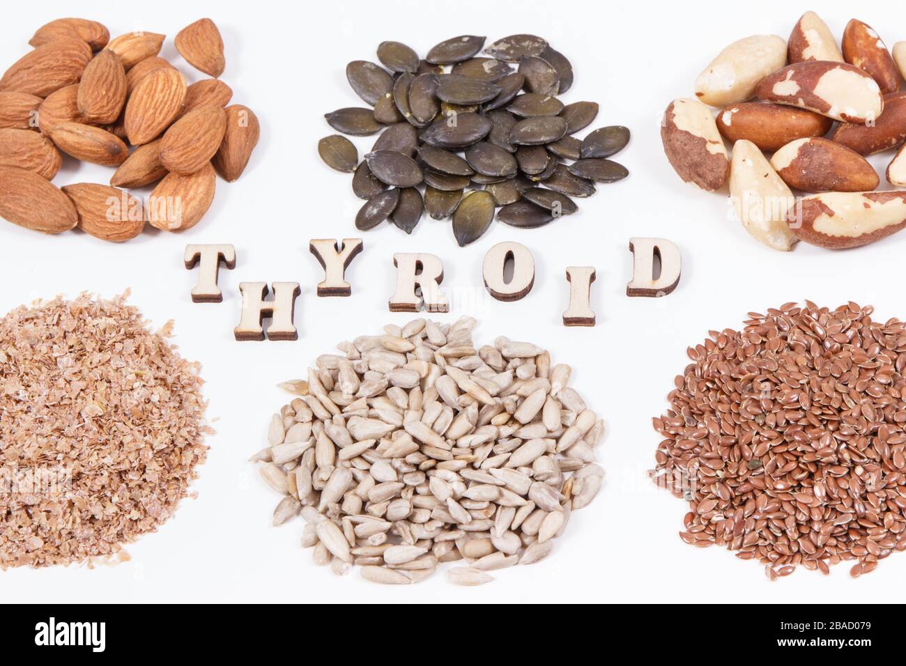 Products and ingredients as best food for healthy thyroid. Natural ...