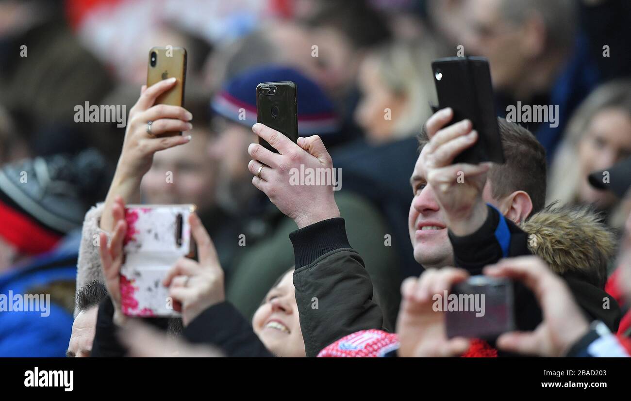 Stoke fans in the stands hi-res stock photography and images - Alamy