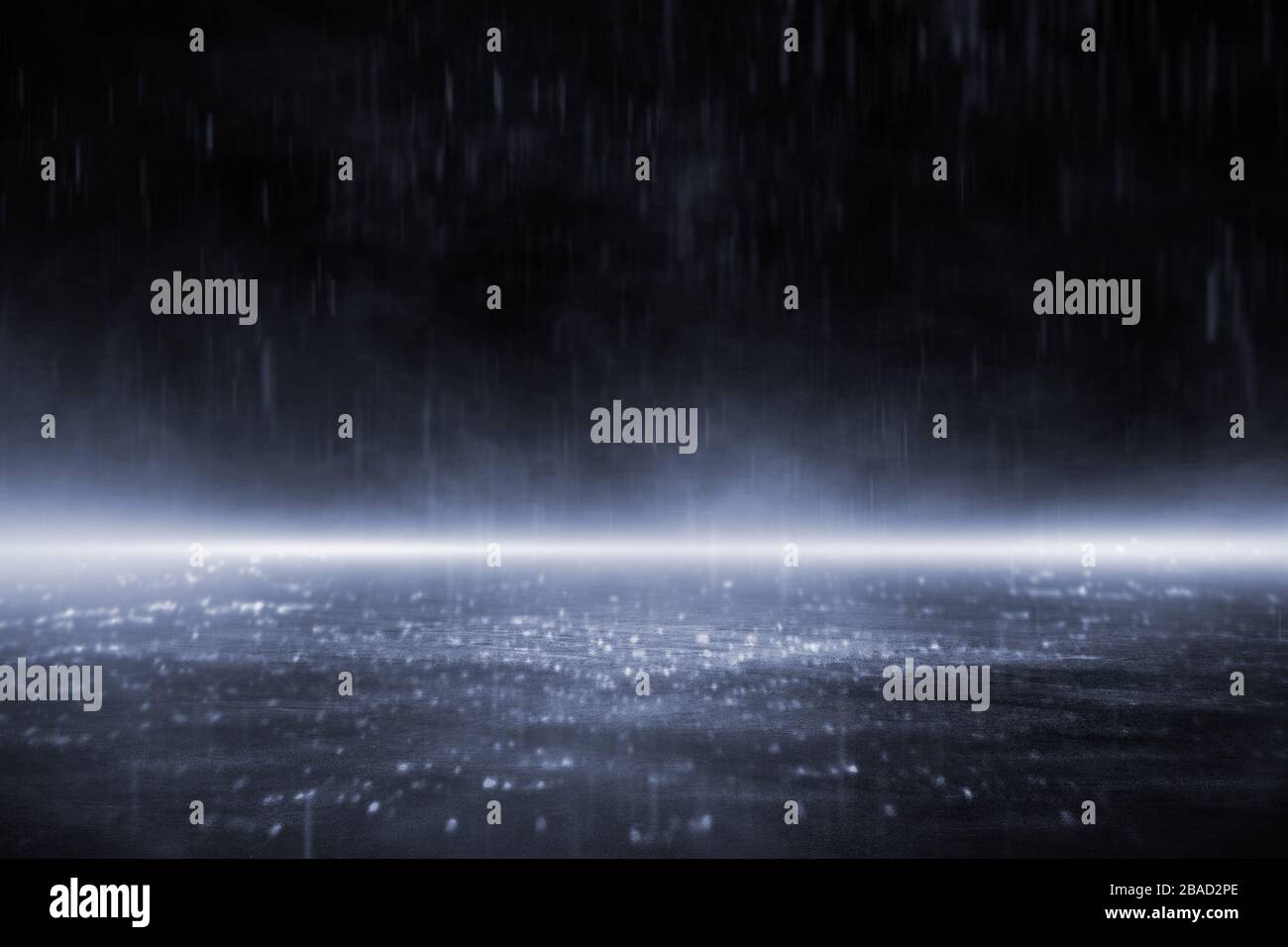 3D rendering Clear asphalt outdoor background with high speed fog and ...