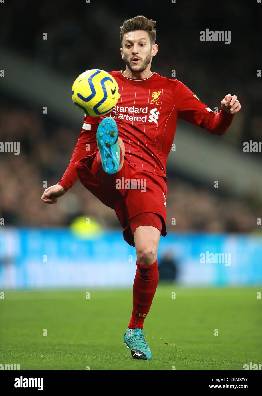 Liverpool's Adam Lallana in action during the game Stock Photo - Alamy