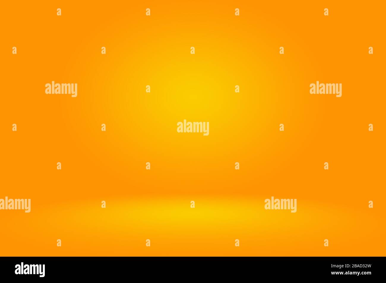 Abstract mockup smooth orange gradient studio room wall background ...
