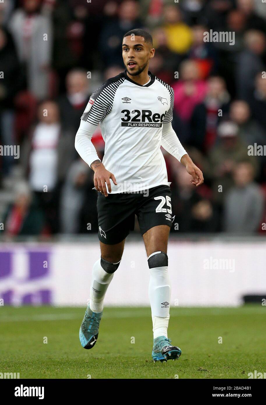 Derby County's Max Lowe Stock Photo - Alamy