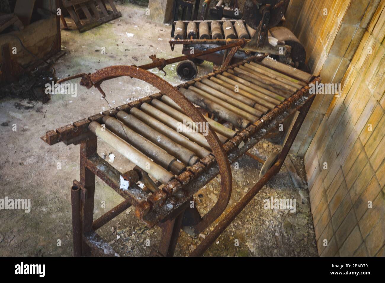 Urbex, Old abandoned workplace Stock Photo - Alamy