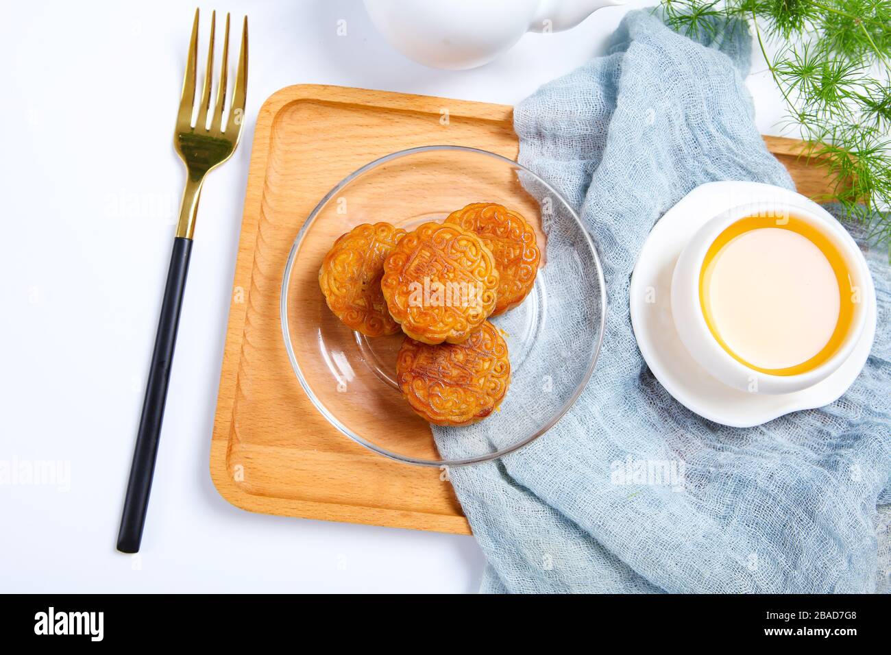Traditional pastry mooncakes Stock Photo - Alamy