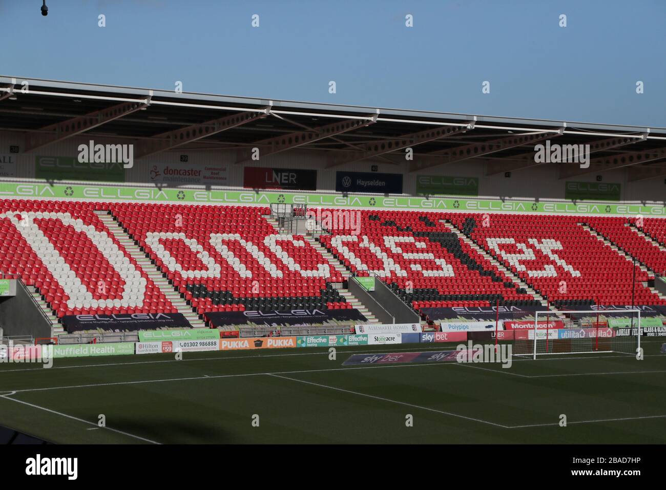 A general view of Doncaster's Rovers Keepmoat Stadium ahead of the ...