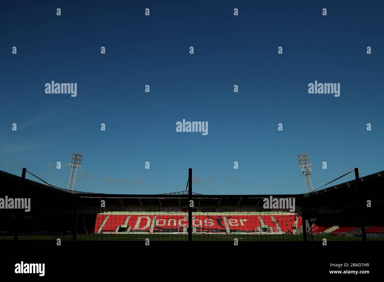 A general view of Doncaster Rovers Keepmoat Stadium Stock Photo - Alamy