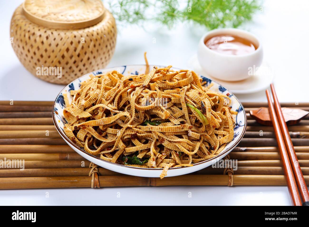 Delicious cold cold tofu silk Stock Photo - Alamy