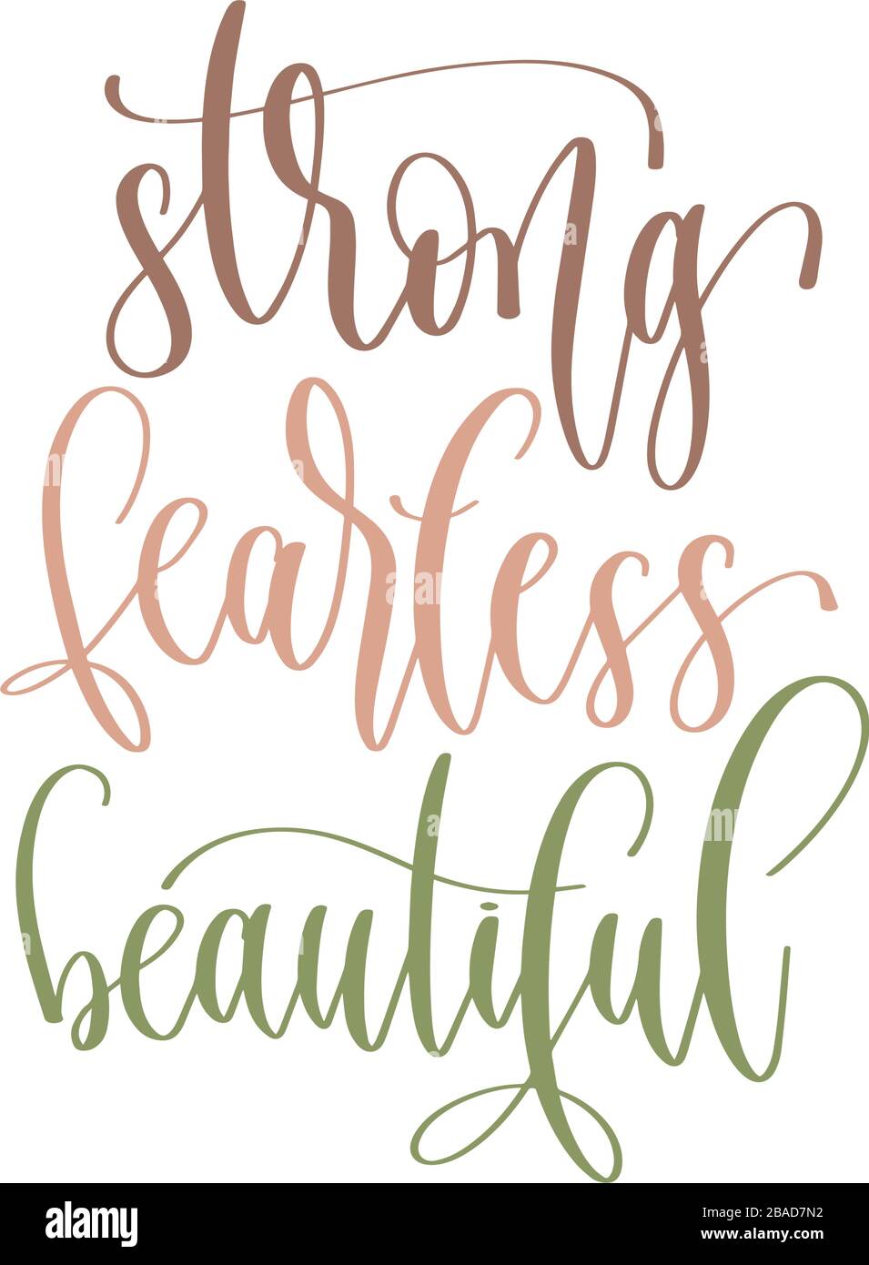 Fearless Word In Cursive