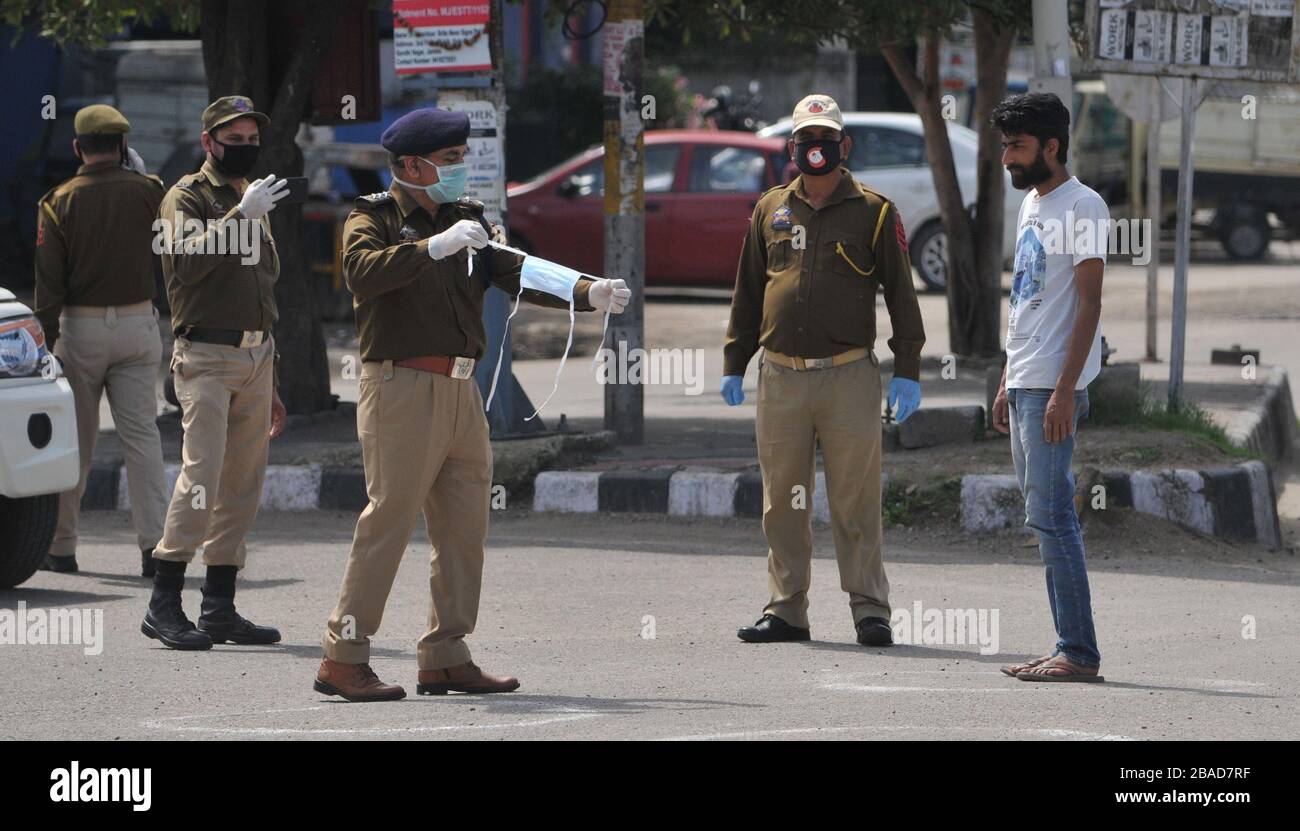 Indian Police Mask High Resolution Stock Photography and Images - Alamy