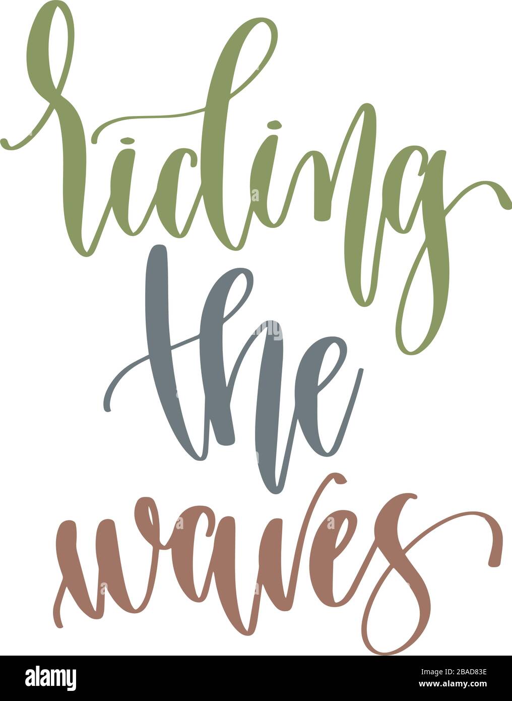 Riding the wave Stock Vector Images - Alamy