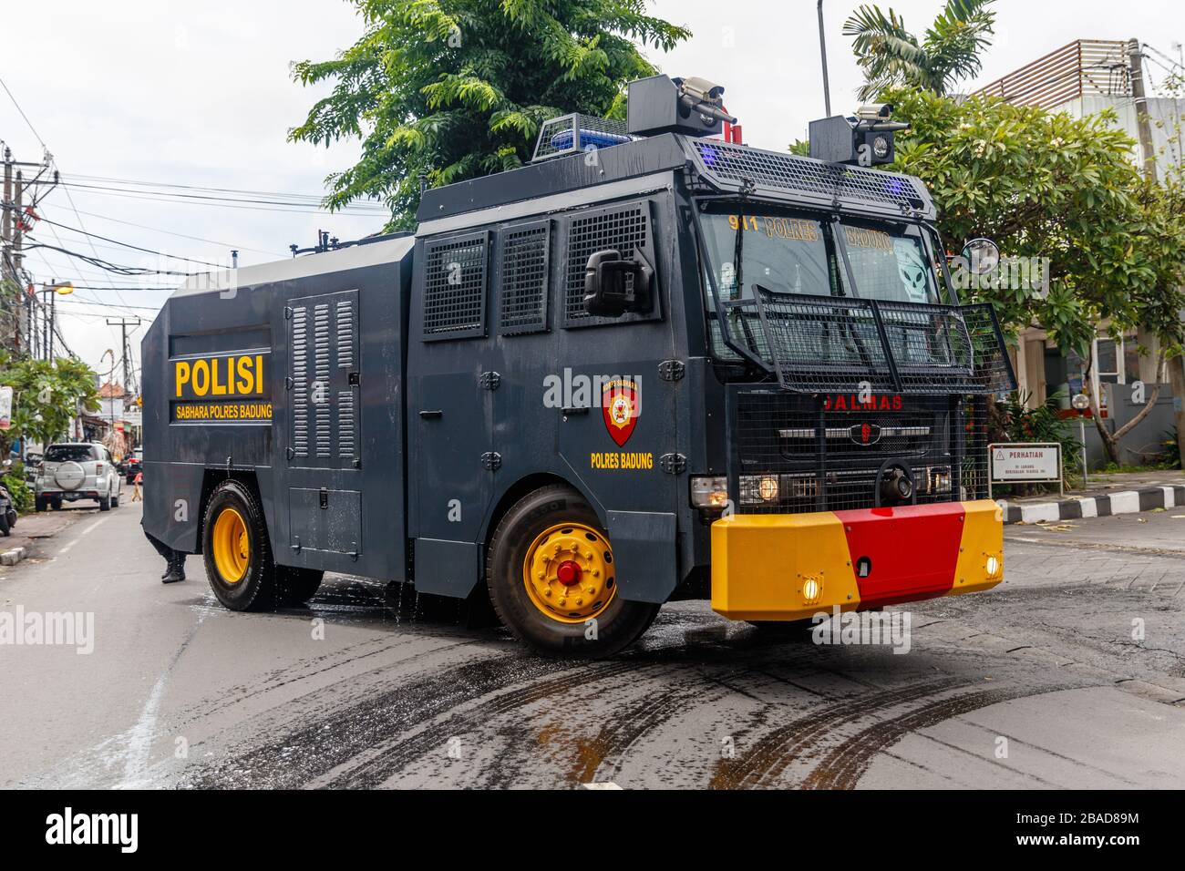 Indonesia police car hi-res stock photography and images - Alamy