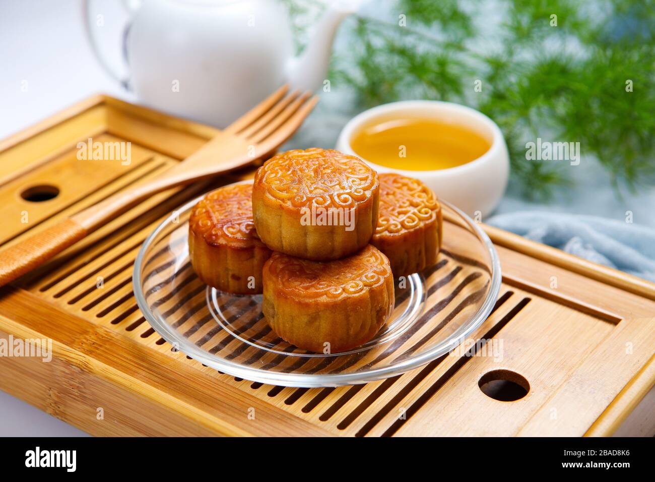 Traditional pastry mooncakes Stock Photo - Alamy