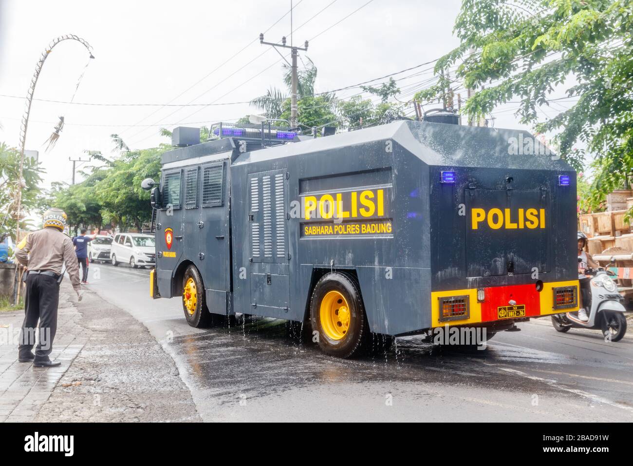 Indonesia police car hi-res stock photography and images - Alamy
