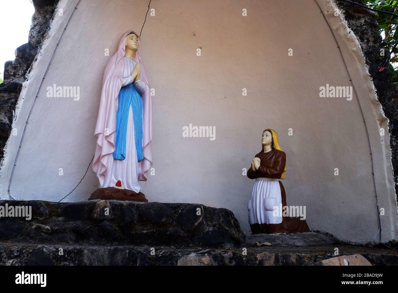 Our Lady of Lourdes Cave in front of St. Blaise Catholic Church in ...