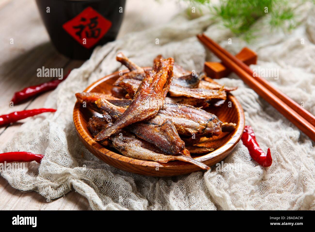 Crispy Fried small yellow croaker Stock Photo - Alamy
