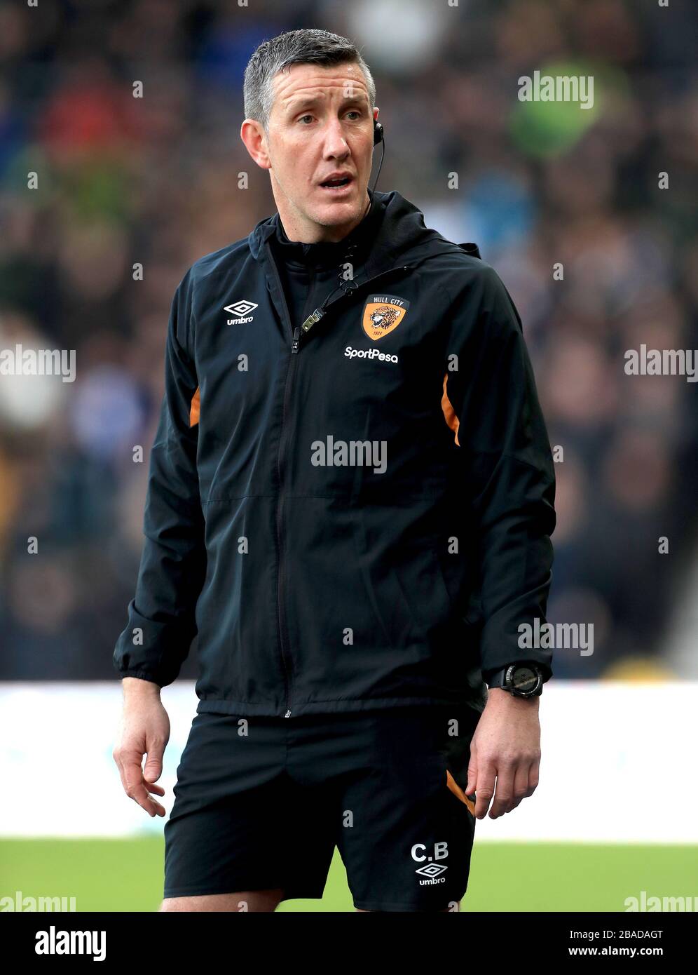 Hull City Assistant Manager Cliff Byrne on the pitch prior to the ...