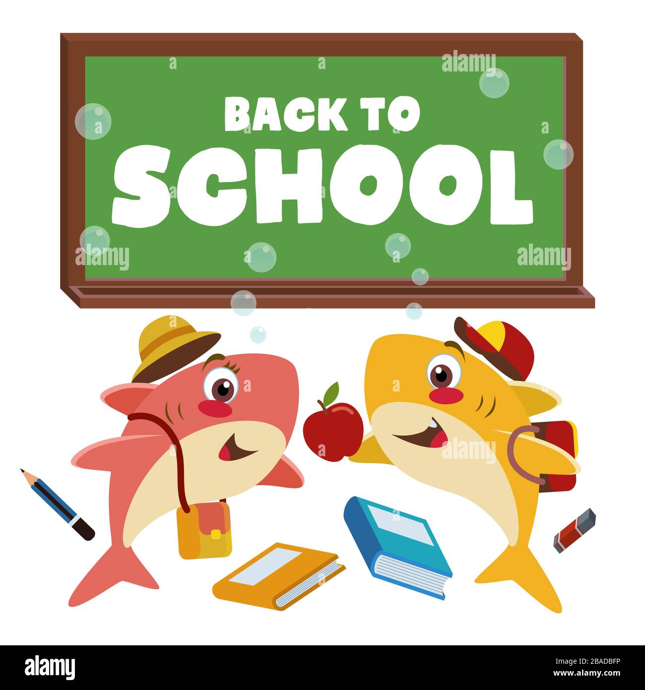 Cute school bags Stock Vector Images - Alamy