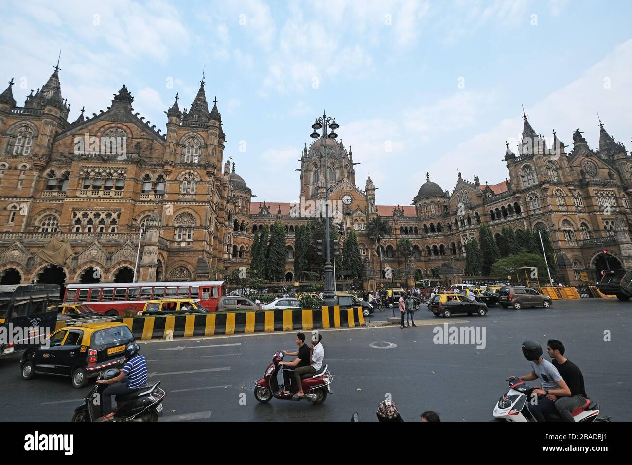 Victoria Station (Chatrapati Shivaji terminal) in Mumbai, India Stock ...