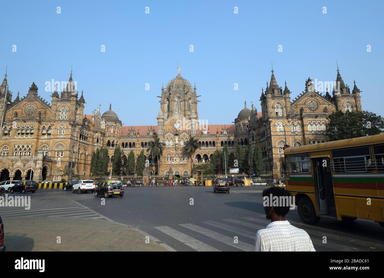 Victoria Station (Chatrapati Shivaji terminal) in Mumbai, India Stock ...