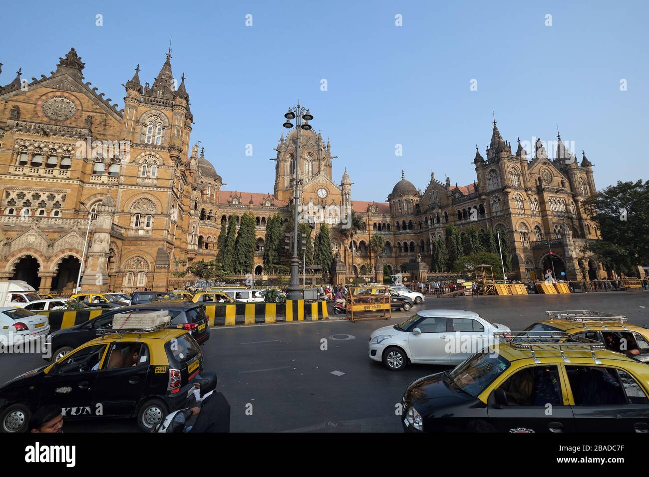 Victoria Station (Chatrapati Shivaji terminal) in Mumbai, India Stock ...