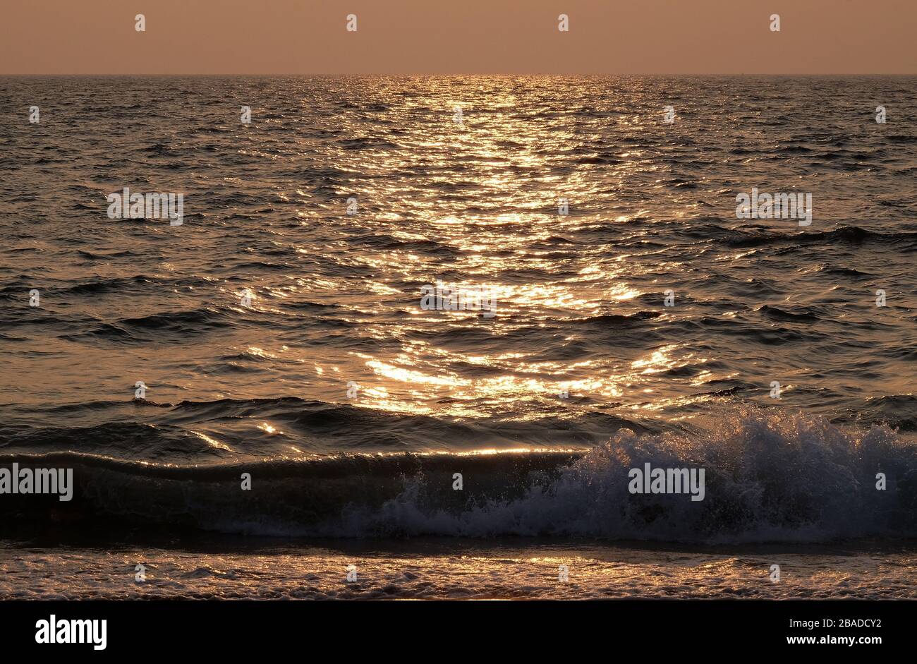 Sunset at Candolim Beach, North Goa, India Stock Photo - Alamy