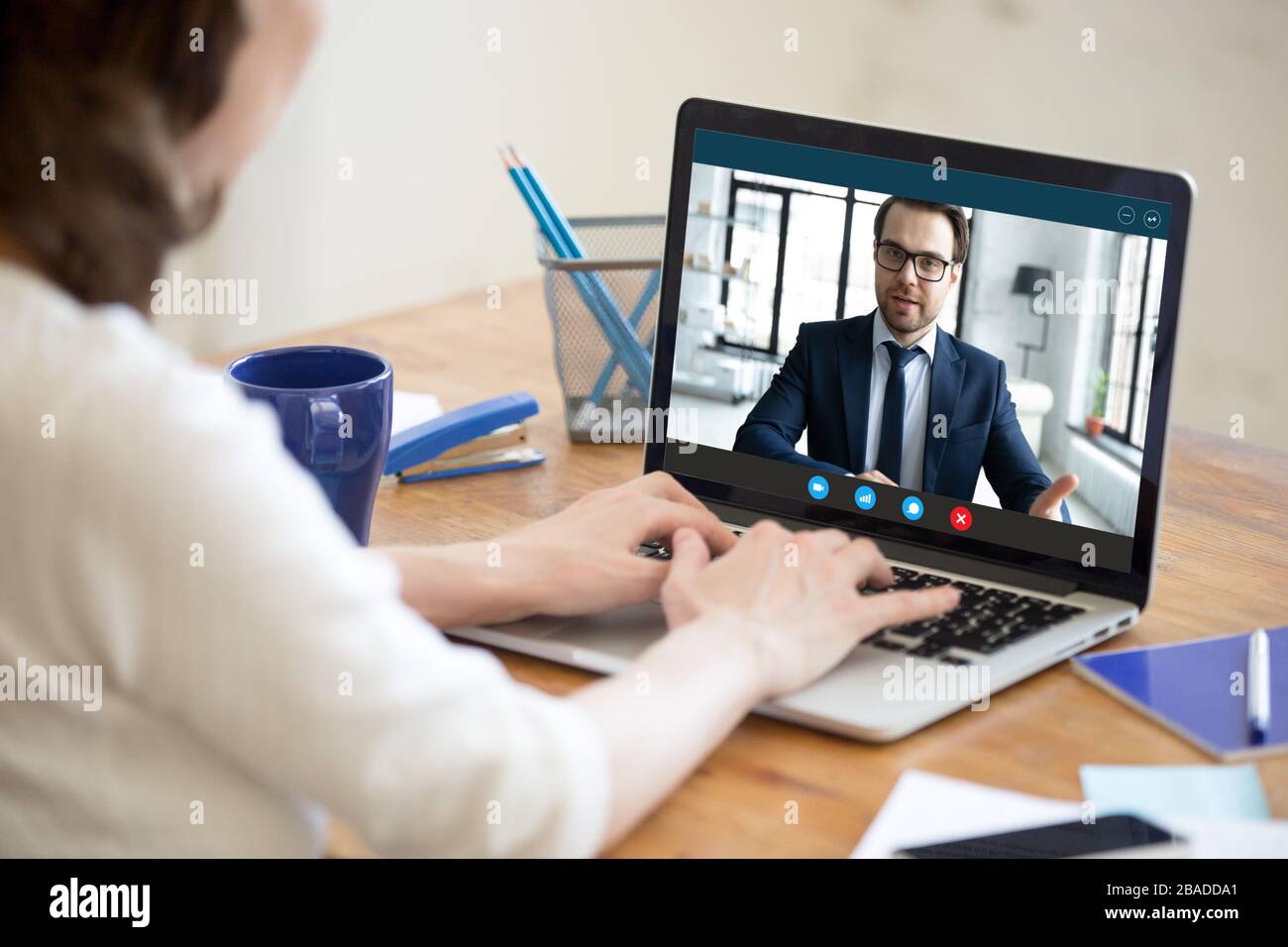 Laptop homeoffice monitor hi-res stock photography and images - Alamy