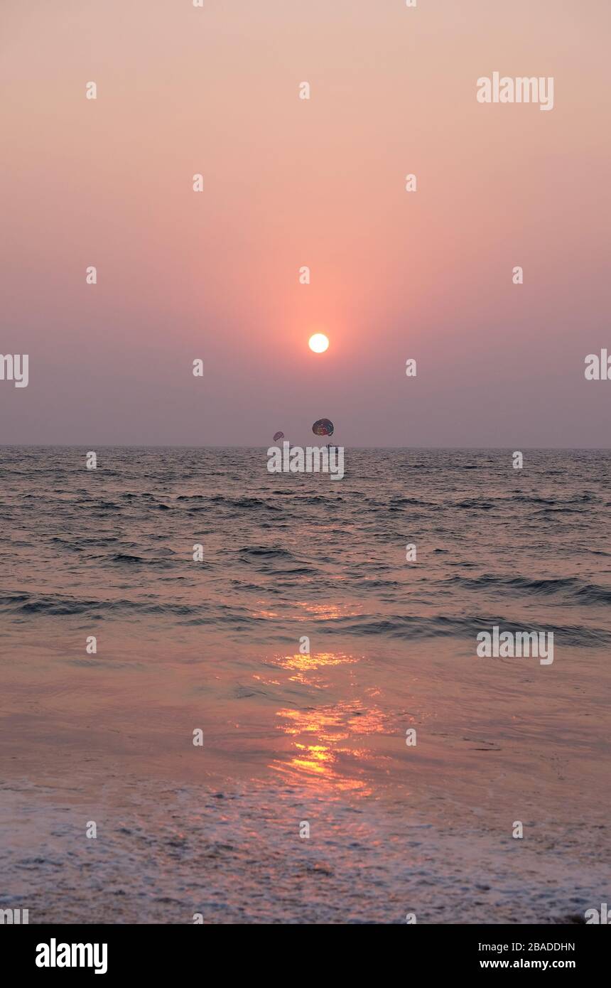 Beautiful beach sunset india hi-res stock photography and images - Alamy