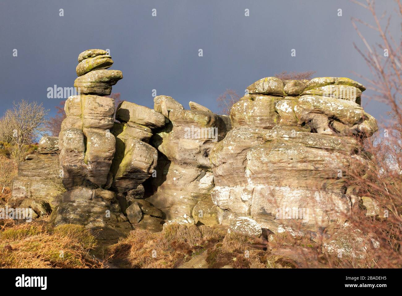 Rock Formations In Yorkshire High Resolution Stock Photography and ...